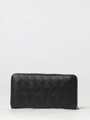 Bottega Veneta Continental Zip-around Wallet In Woven Calfskin