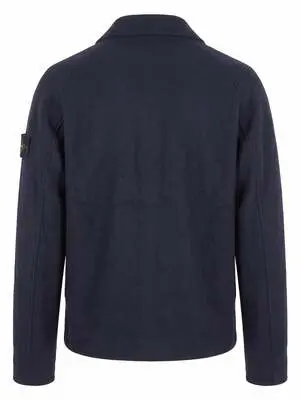 Stone Island Felted Rws Wool Cardigan