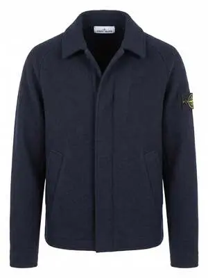 Stone Island Felted Rws Wool Cardigan - Multicolor
