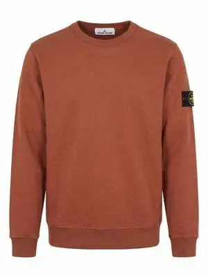 Stone Island Organic Cotton Fleece Sweatshirt - Multicolor