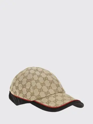 Gucci Gucci Men Gg Supreme Fabric Baseball Cap Gucci With Adjustable Strap Cream