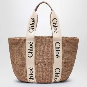 Chloé Woody Large Basket Bag With Ribbon