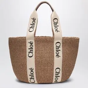 Chloé Woody Large Basket Bag With Ribbon