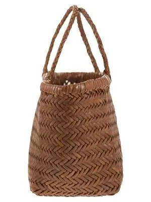 Dragon Diffusion Triple Jump Small Woven Leather Bag