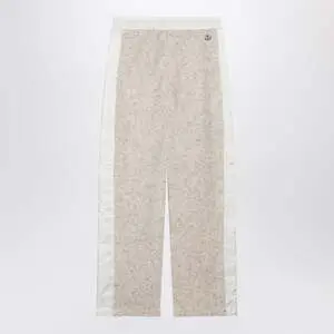Moncler Ivory Boucle Trousers - White