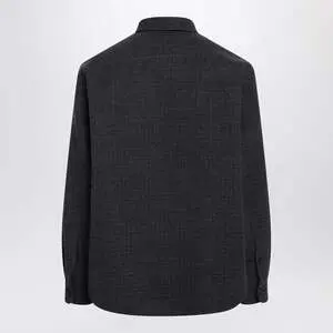 Loewe Dark Navy Shirt Jacket With Anagram Pocket