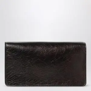 Fendi Tube Wallet In Crackled Leather