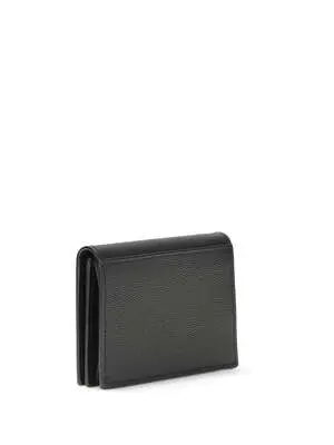 Saint Laurent Grain De Poudre Leather Business Card Holder
