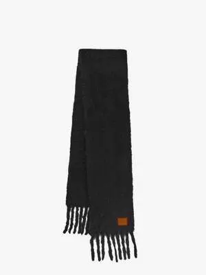 Loewe Mohair And Wool Scarf - Black