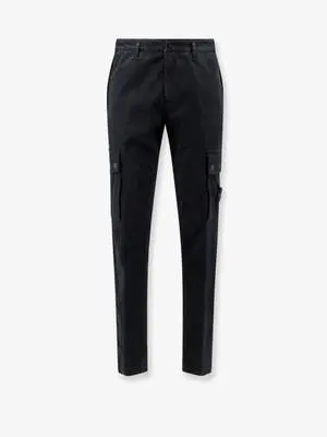 Stone Island Cargo Stretch Organic Cotton Trousers - Black