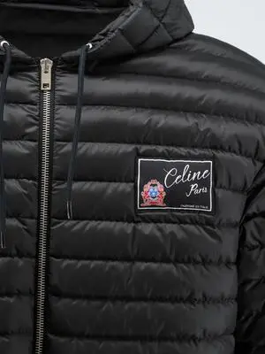 Celine Hooded Quilted Down Jacket