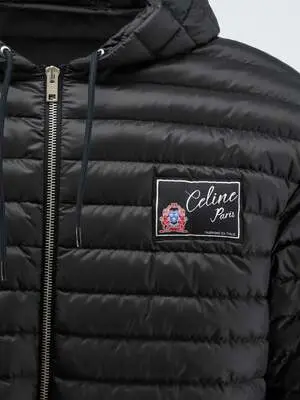 Celine Hooded Quilted Down Jacket