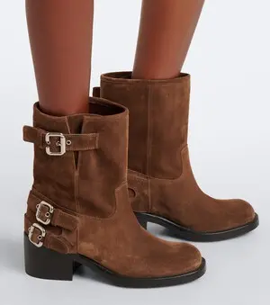 Chloé Dakota Suede Biker Boots