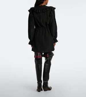 Chloé Ruffled Jacquard Silk Minidress