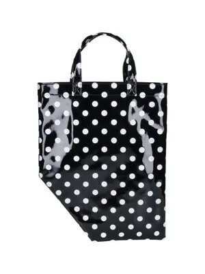 Comme Des Garçons Polka Dot Tote Bag - Black