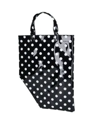 Comme Des Garçons Polka Dot Tote Bag - Black