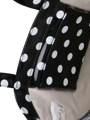 Comme Des Garçons Polka Dot Tote Bag - Black