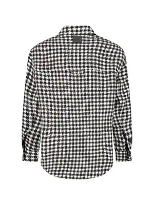 AMI Paris Virgin Wool Checked Jacket - Black
