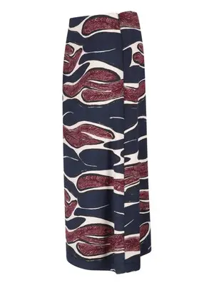 Marni Midi Skirt "crimson Flow