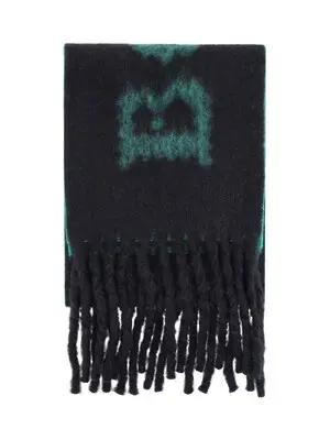 Bottega Veneta Jacquard Scarf In Wool And Mohair
