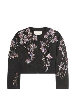 Dries Van Noten Embroidered Moiré Jacket