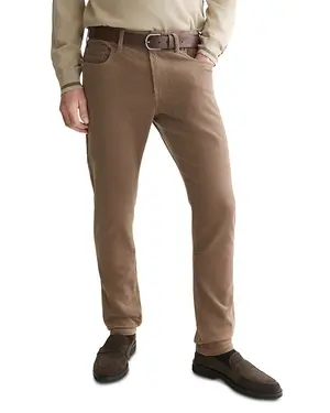 Scotch & Soda Ralston Cotton Blend Regular Fit Pants - Walnut