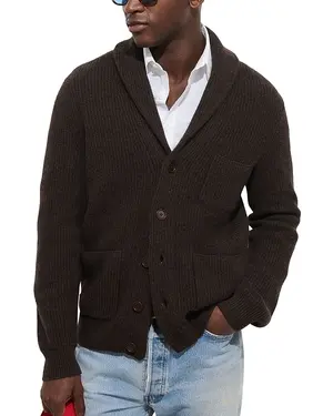 ALEX MILL Wallace Relaxed Fit Washed Cashmere Cardigan