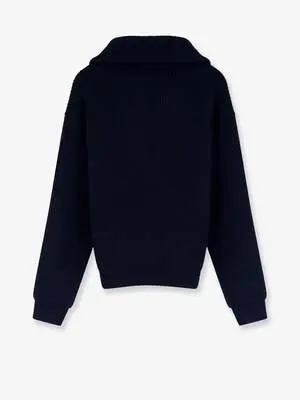 Celine Ribbed Wool And Cashmere Sweater - Blue