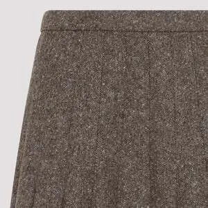 Brunello Cucinelli Donegal Skirt - Brown