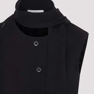 LEMAIRE Asymmetrical Vest - Black
