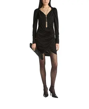 Balmain Draped Flowing Jersey Dress