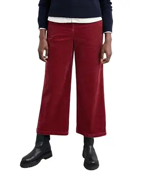 SEASALT CORNWALL Asphodel Cord Wide-leg Trousers - Jam