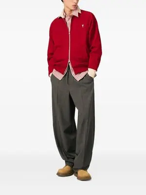 AMI Paris De Coeur Zipped Sweatshirt
