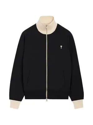 AMI Paris De Coeur Zipped Sweatshirt - Multicolor