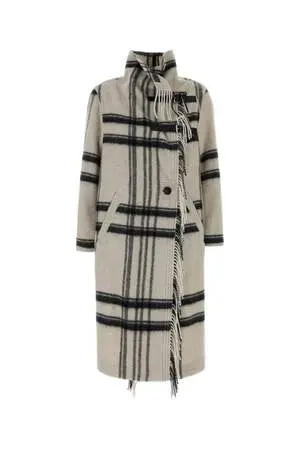 Isabel Marant Étoile Embroidered Wool Blend Gihan Coat - Multicolor