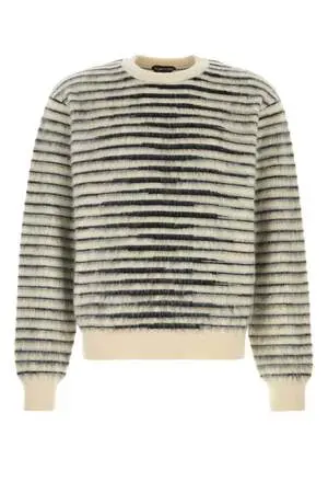 TOM FORD Embroidered Mohair Blend Sweater - Multicolor