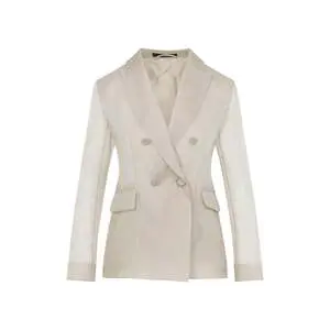 Max Mara Slogan Organza Jacket - Multicolor
