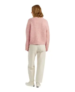 Chinti & Parker Merino Snoopy Marl Sweater - Multi Pink