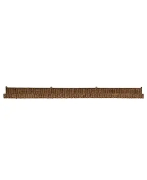 OLIVE GROVE Handwoven Rattan Wall Shelf - Natural