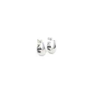 LEMAIRE Curved Mini Drop Earrings - Silver