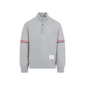 Thom Browne Funnel Neck Pullover - Gray