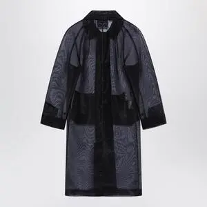 Prada Single-breasted Overcoat In Crinoline