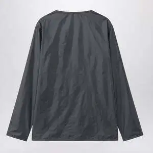 Miu Miu Hematite Grey Blouse In Re-nylon - Gray