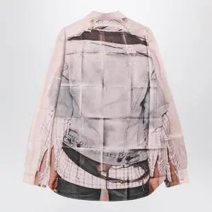 Acne Studios Cotton Shirt With Trompe-lâ€å“il Print