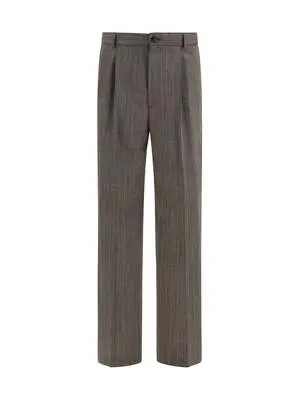 Dries Van Noten Penrud Straight-leg Pants - Gray