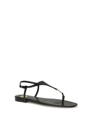 Saint Laurent Cassandre Leather Sandals