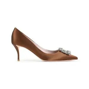 ROGER VIVIER Flower Strass 65 Pumps - Brown