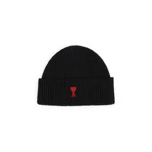 AMI Paris Adc Beanie - Black