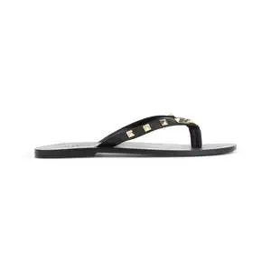 Valentino Garavani Studs Thong - Black