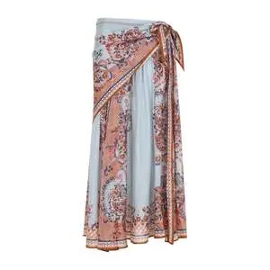Zimmermann Aster Scarf Mini Skirt - Blue